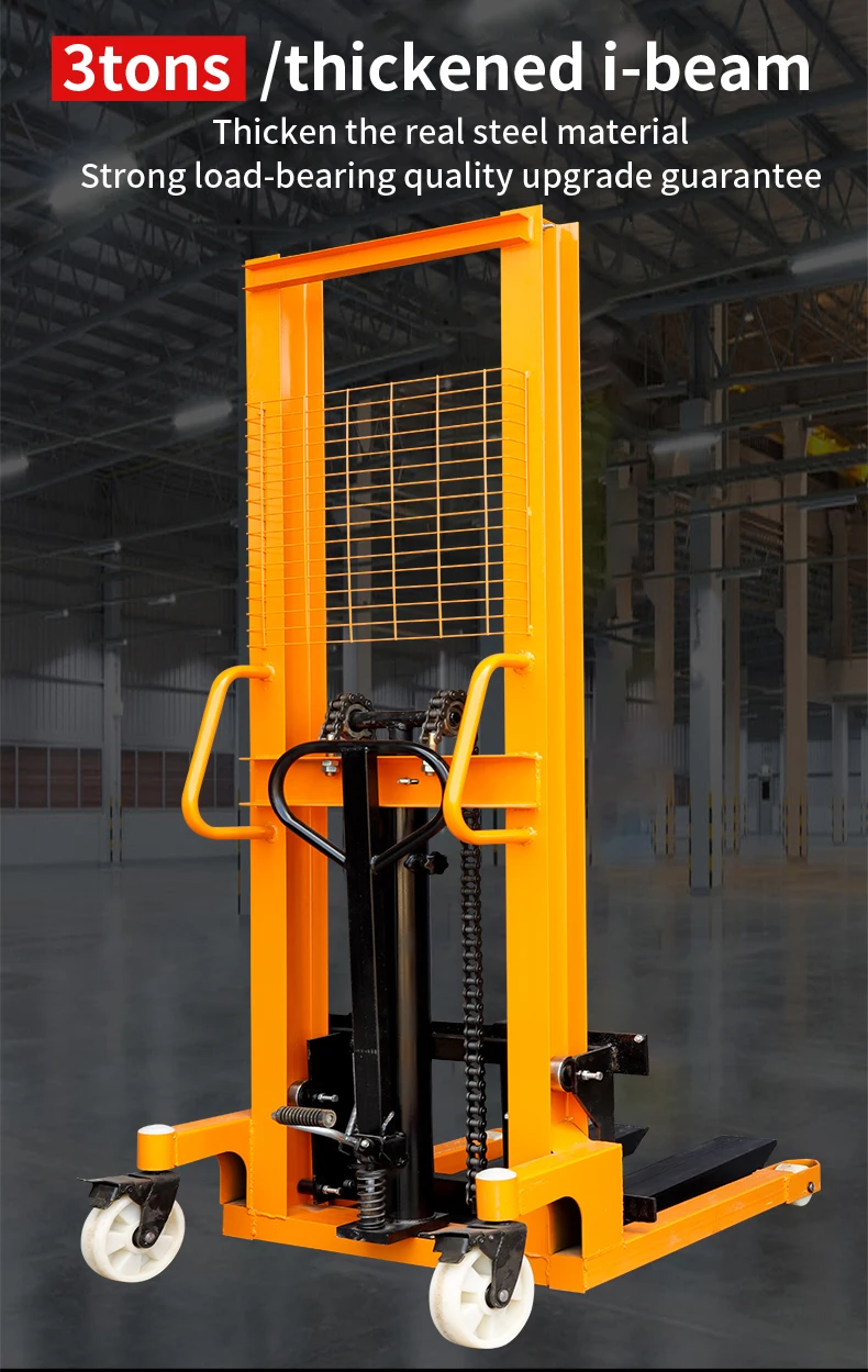 Modern Design Manual Forklift Manual Pallet Stacker Easy Operation Hand ...