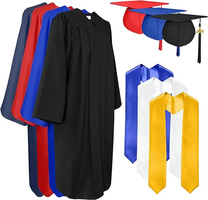 Graduation Cap And Gown 2023 2024 Tassel Graduation Gown And Cap Tassel ...