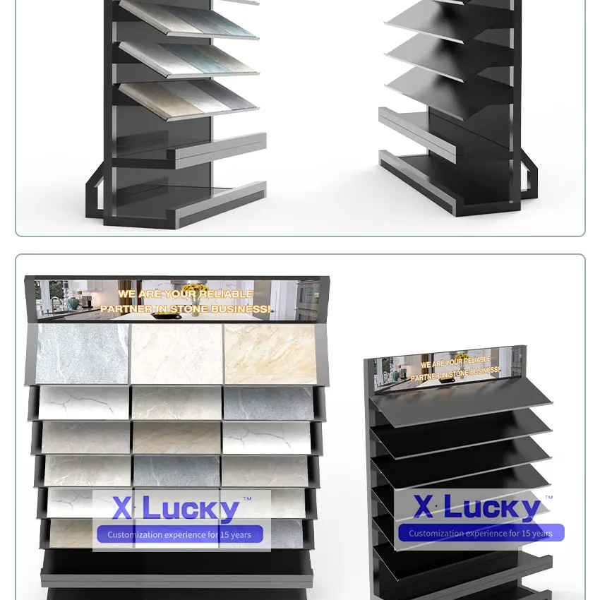 2023 New Style Natural Stone Rock Slate Quartz Display Shelf Vertical ...