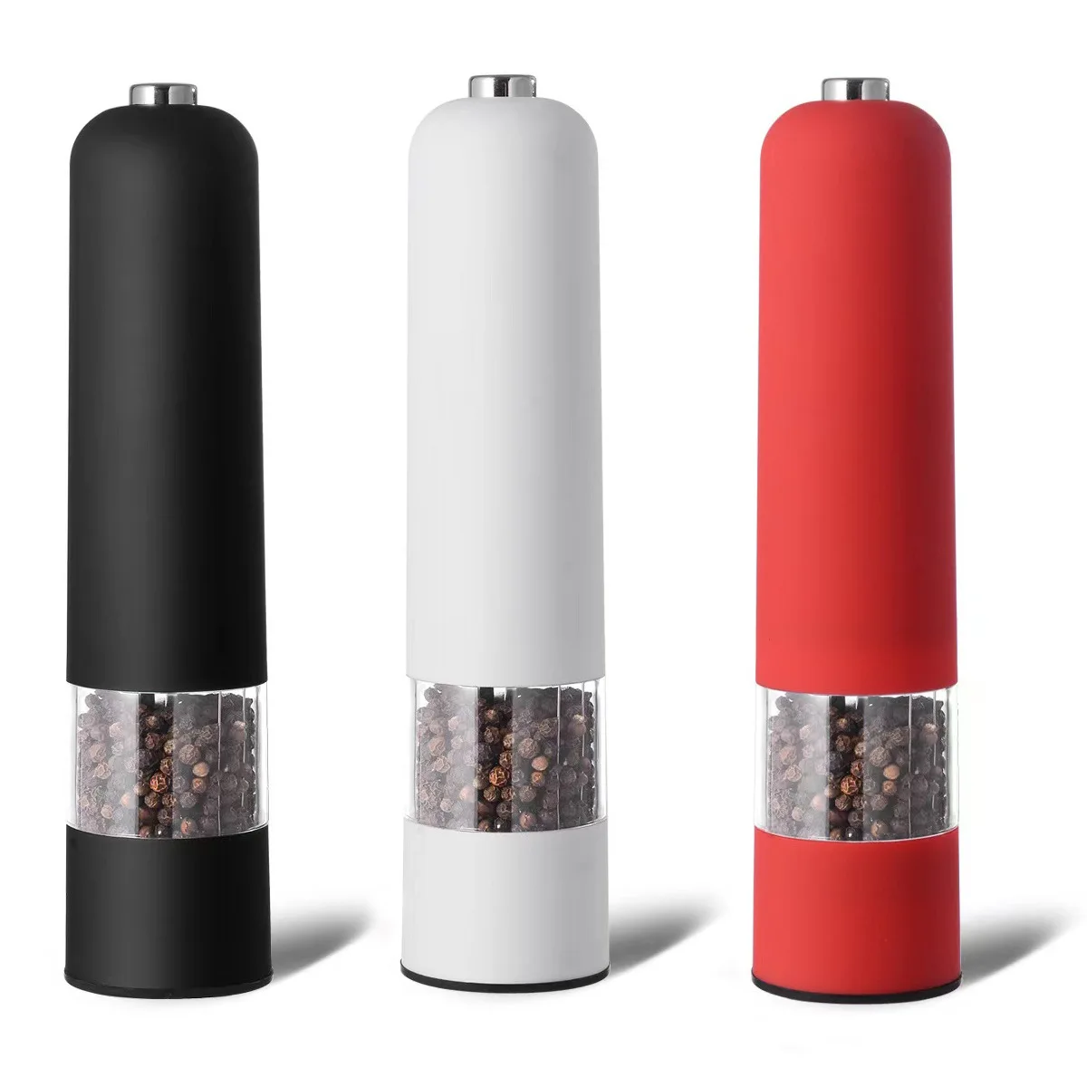 Electric black pepper grinder Sichuan pepper grain sea salt automatic ...