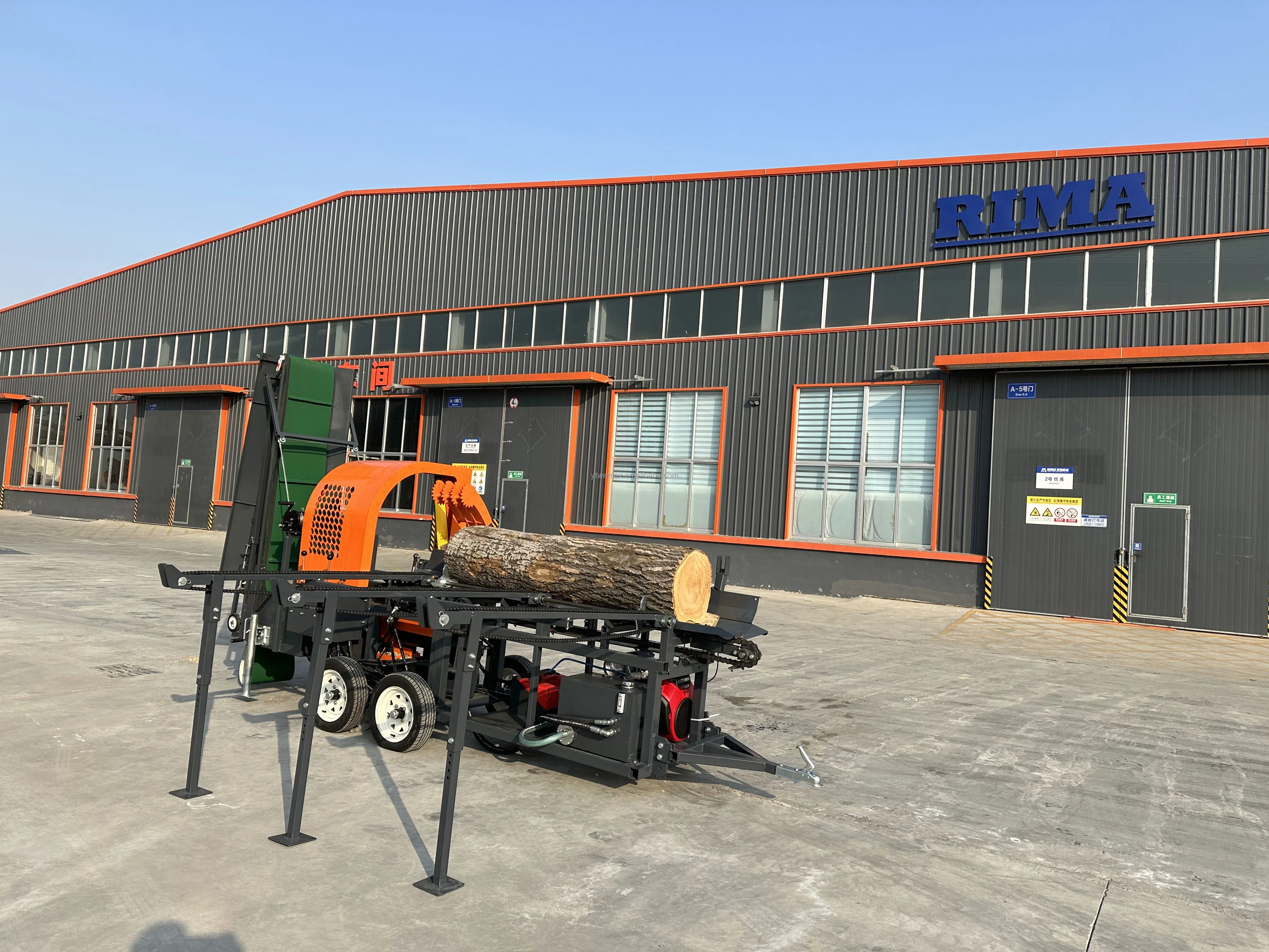 3ton Industrial Fire Wood Log Splitter Automatic Processor Machine ...