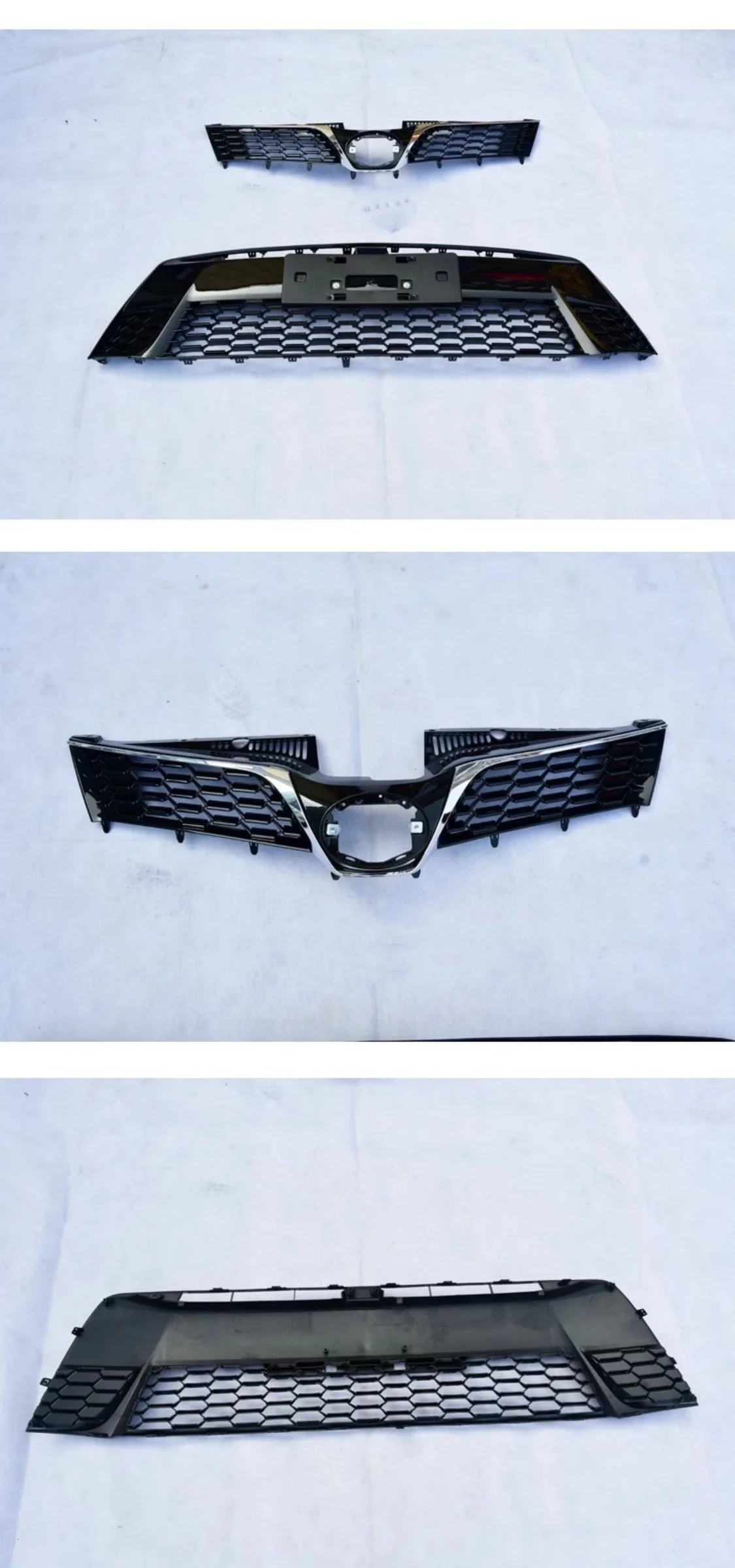 Front Bumper Grill Mask Radiator Grille Fog Lamp Frame Bottom Grid ...