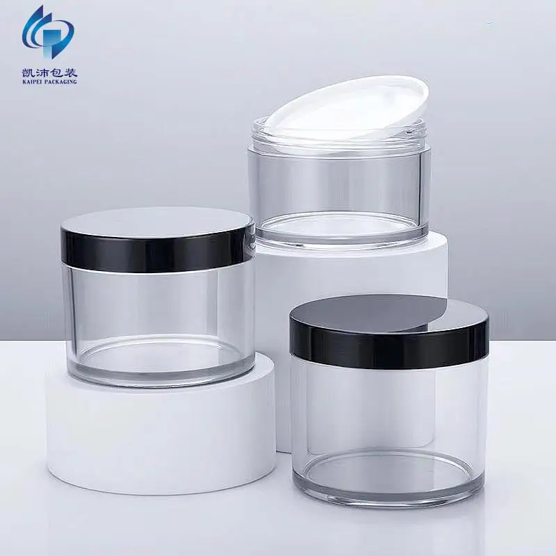 240ml Round Transparent Petg Jars 240g Cosmetic Round Petg Container ...