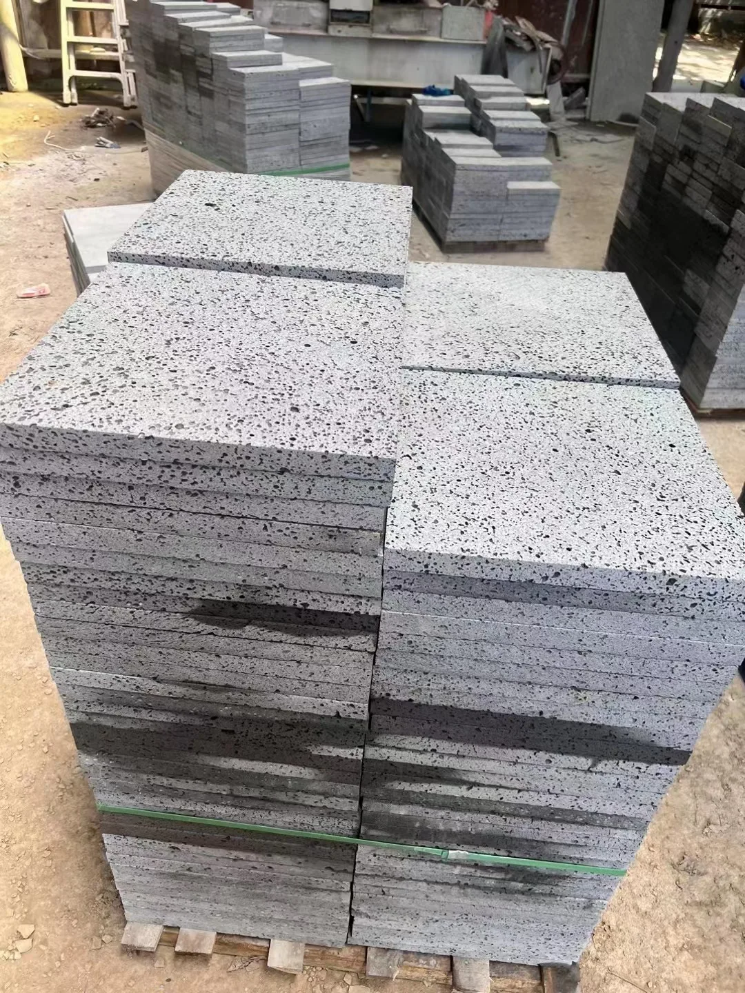 Lava Stone Black Basalt Cobble Mesh Cobblestone Driveway Pavers For ...