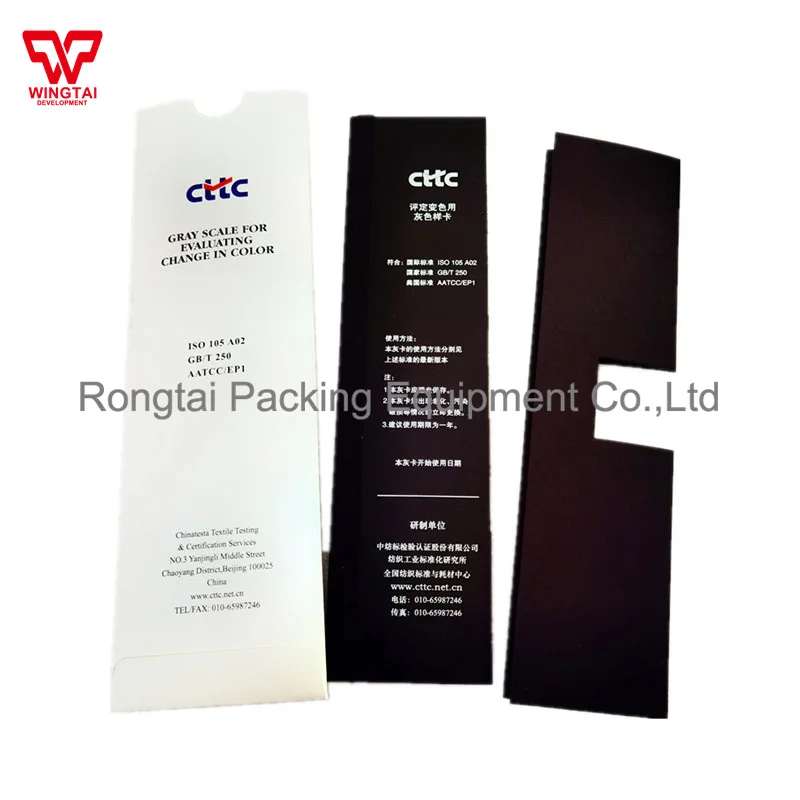 CTTC Gray Scale ISO 105 A02 & A03 for Evaluating Staining and Color ...