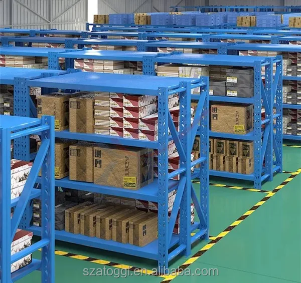 Factory Metal Boltless Stacking Rack Industrial Warehouse Storage Racks ...