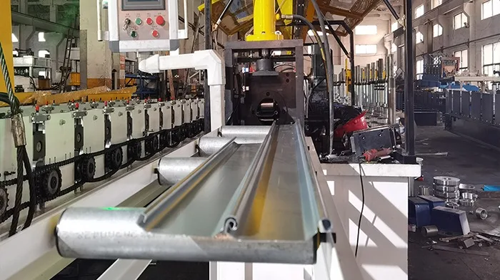 Galvanized Steel Door Frame Roll Forming Bending Making Machine Steel Door Frame Making Roll ...