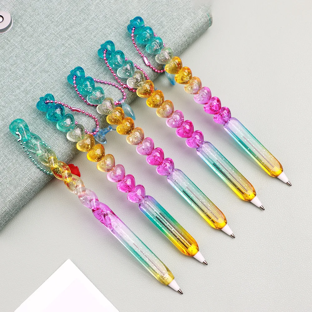 Pendant Ballpoint Pen love Creative Colorful Fried Dough Twists ...