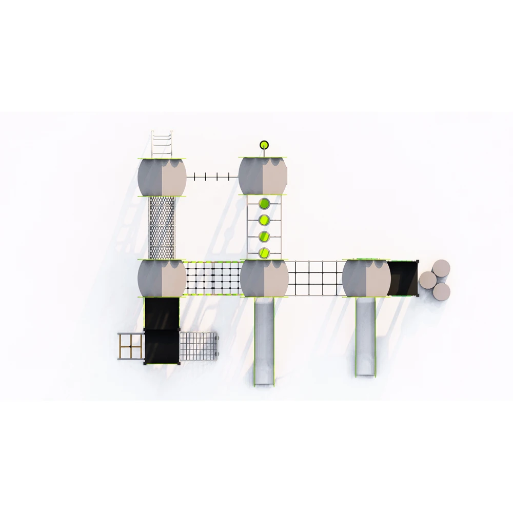 Custom Design Outdoor Playground System with Interactive Panels ...