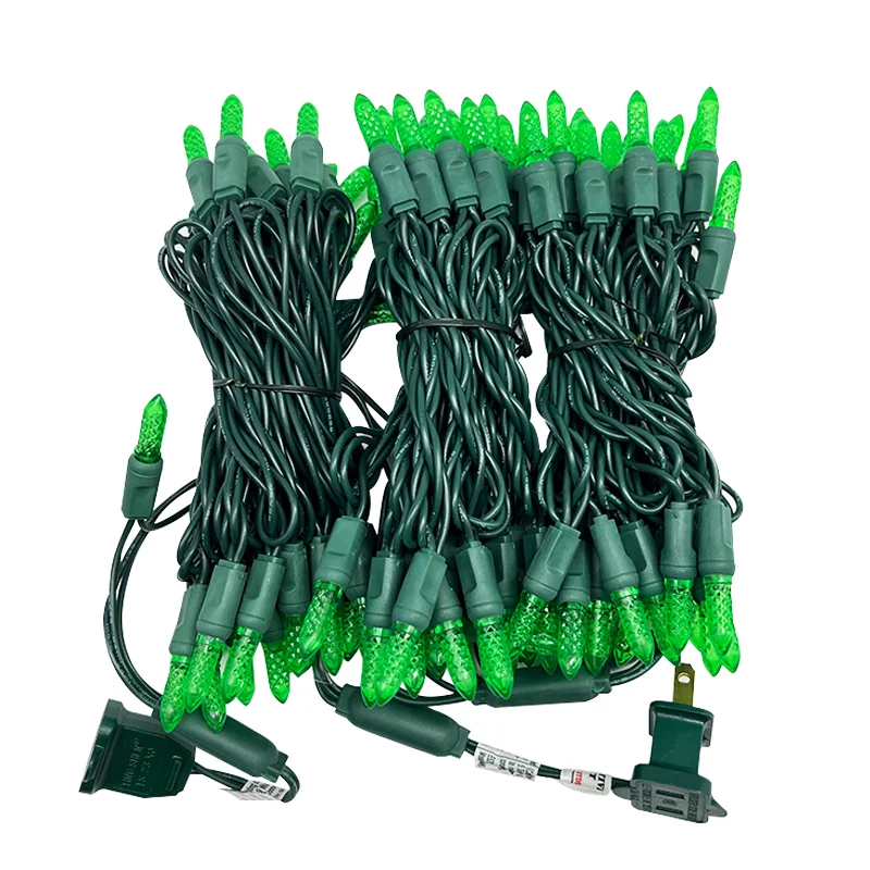 Outdoor M6 Green Lights Color Changing RGB Rubber String Light string ...