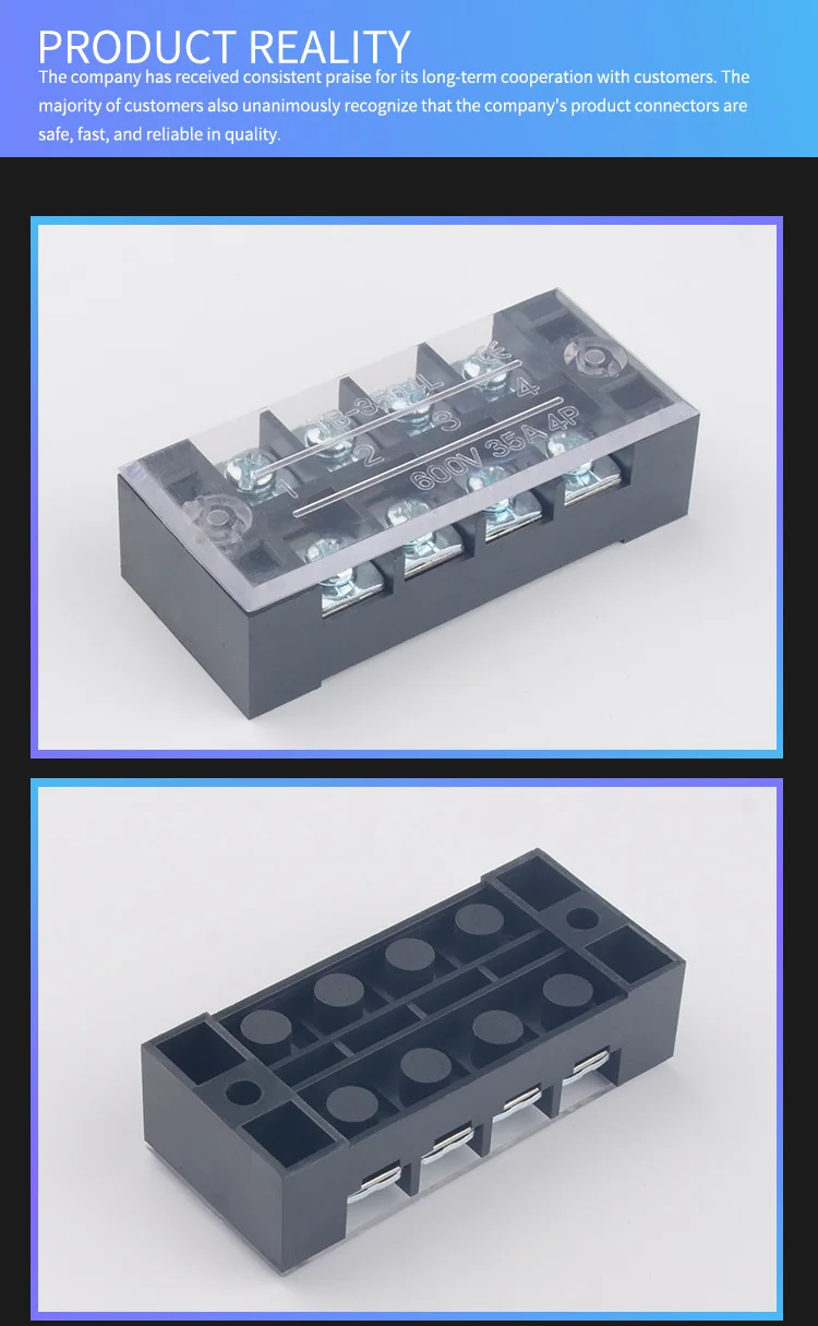 Screw Terminal Block Manufacturer TB Terminal Block 45A 3 Pin Barrier ...