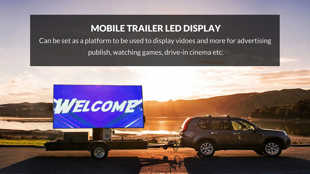 Waterproof Outdoor Mobile Sign Billboard - P4 P6 LED Screen