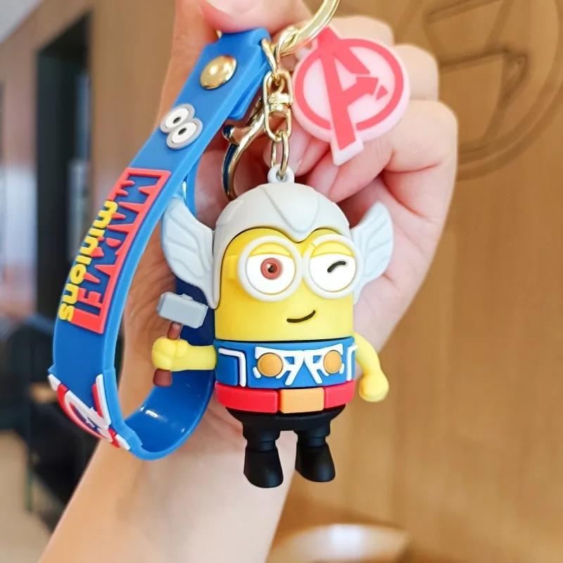 Cartoon Little Yellow Man Keychain Cute Keychain Bag Pendant Wholesale ...