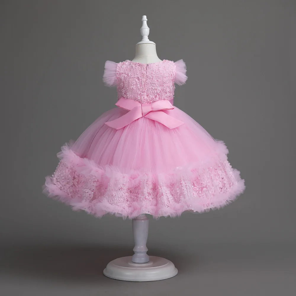 Toddlers Princess Birthday Wear Girl Baby Costumes Children Lace Dress ...