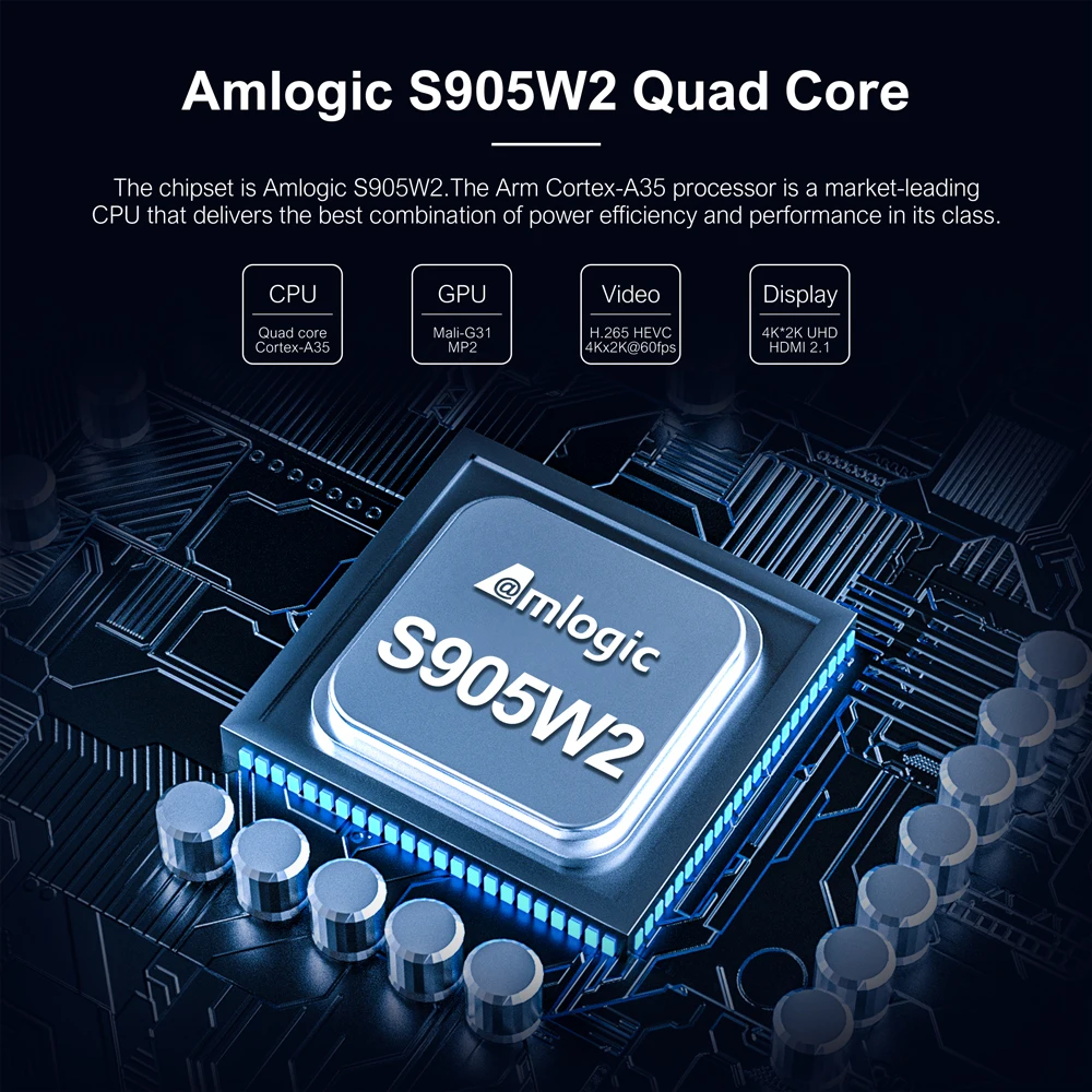 Elebao X3 PB Amlogic S905W2 4K WiFi6 2GB LPDDR4 16GB Adroid Android 11 ...