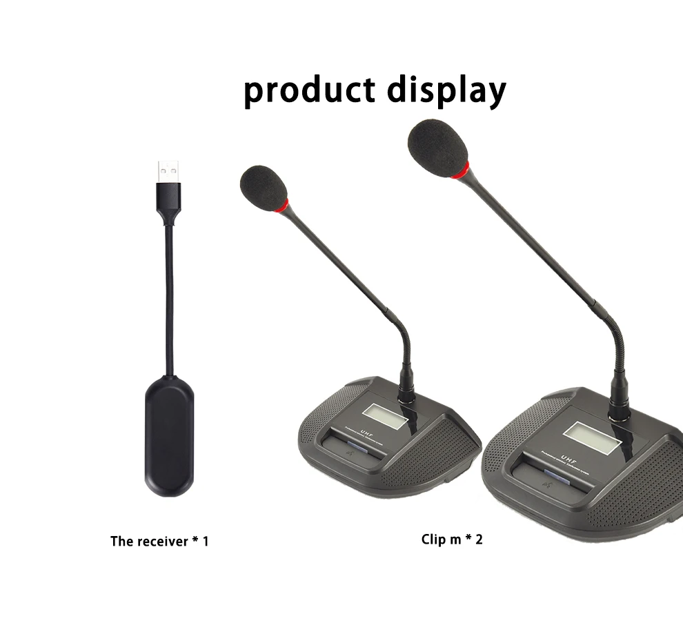 Four Channel Gooseneck Wireless Conference Microphone System For ...