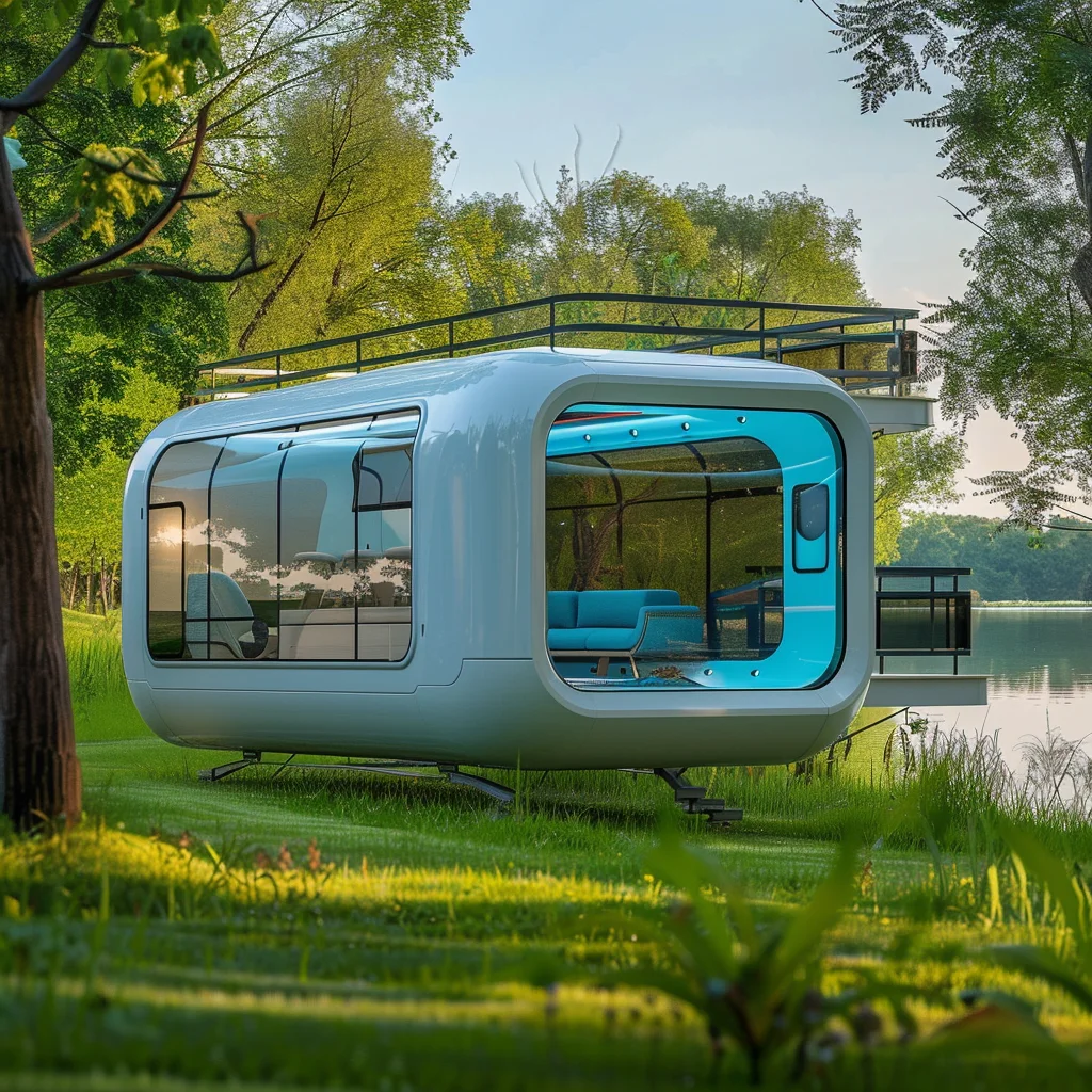 Mobile Living Container House - Fast Install Space Capsule
