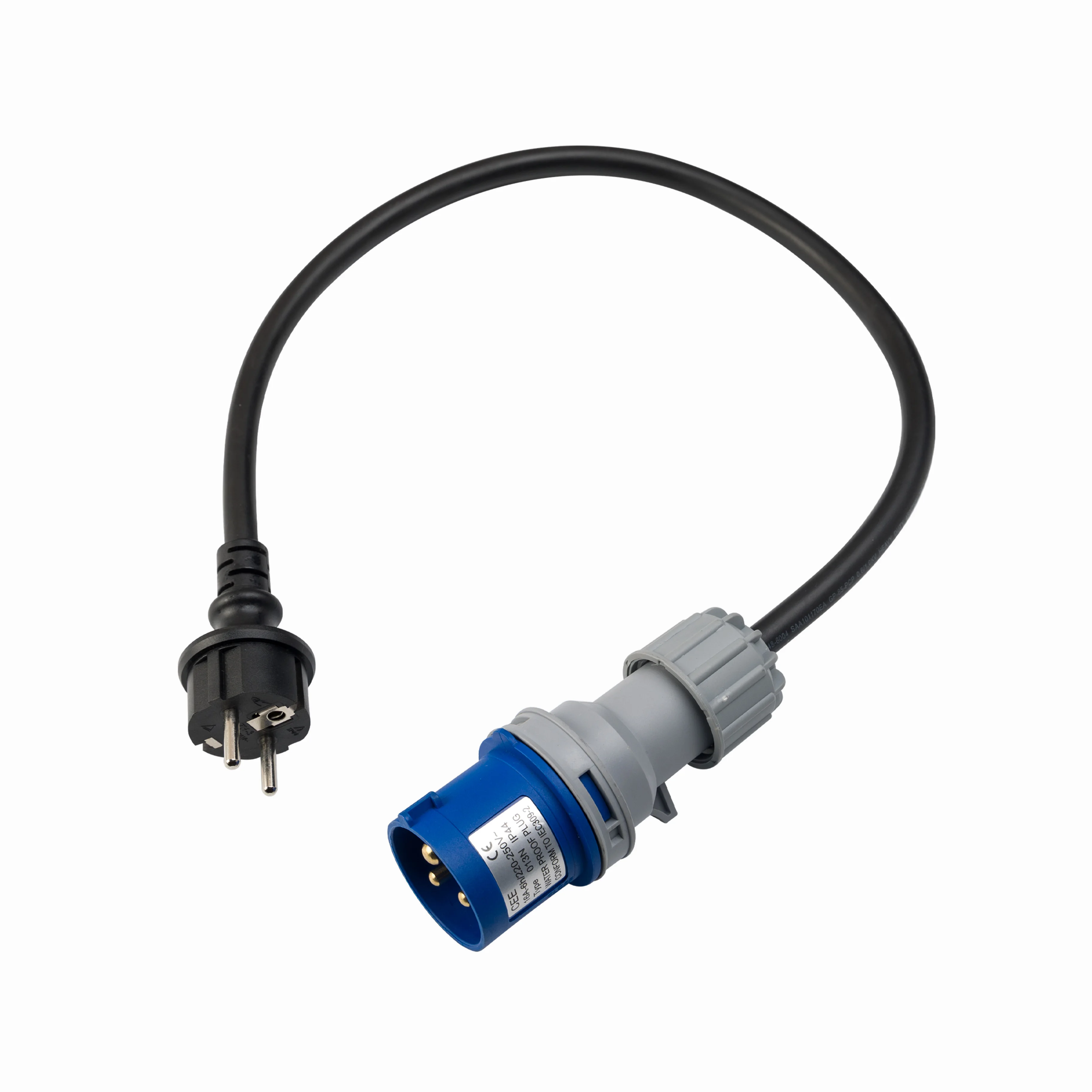 Heavy Duty Industrial 3 Phase 16a Cee Male To Schuko Plug Socket Ev ...