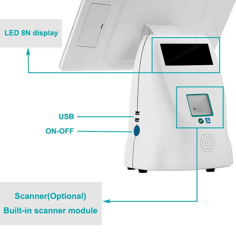 2024 New Cash Register With Barcode Scanner Pos System Cash Register ...