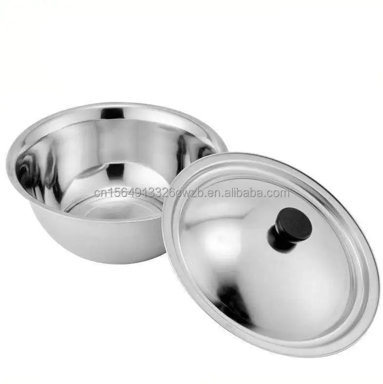 Stainless Steel Hand Washing Bowl With Cover Dishwashing Basin Multi ...