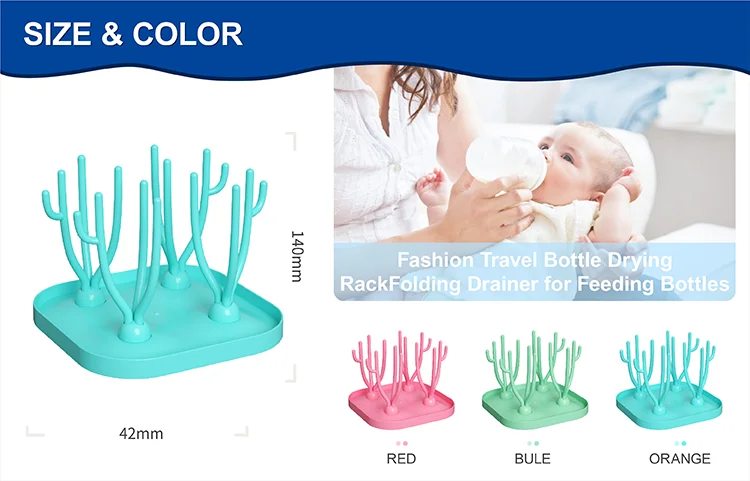 New Design Bottle Dry Rack Baby Bottle Cleaning Dryer Drainer Baby ...