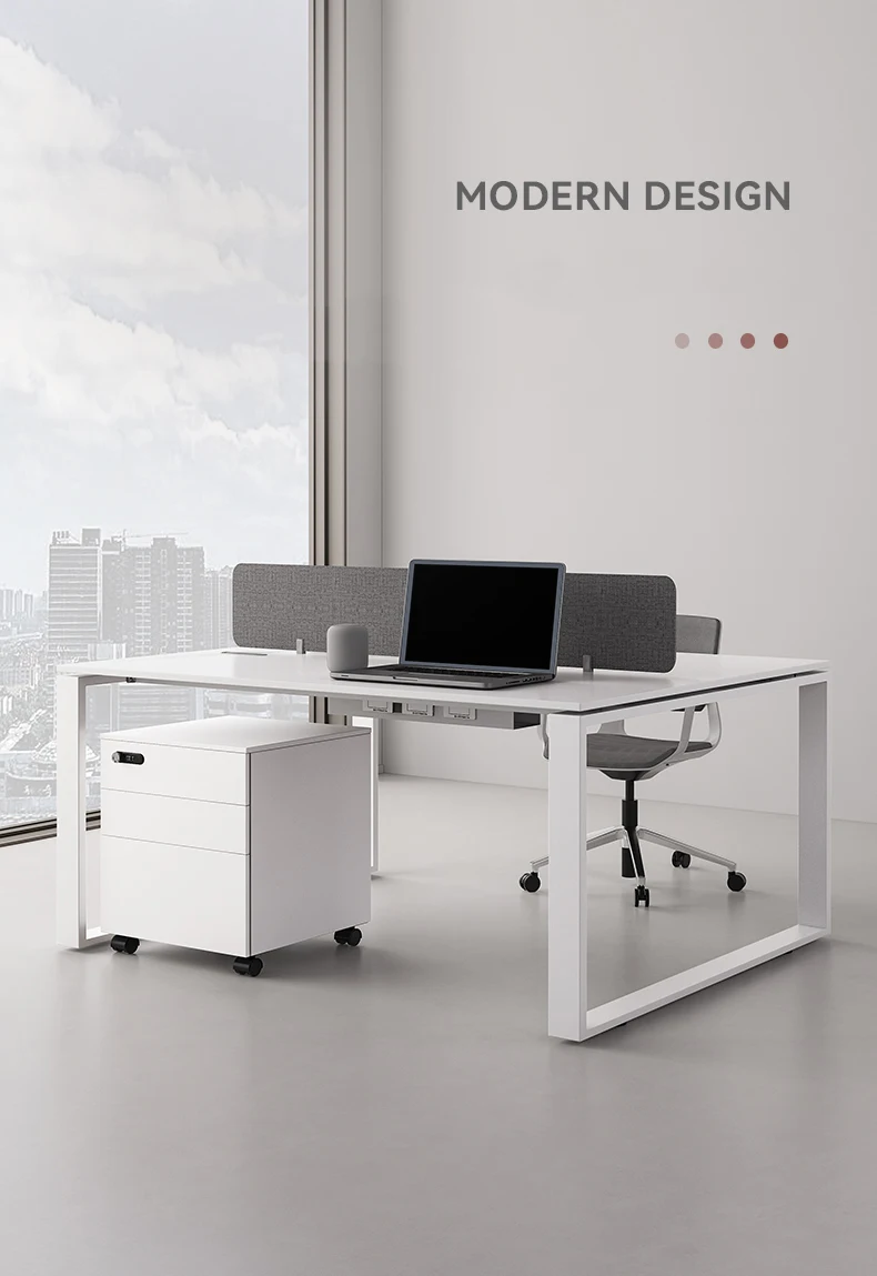 Modular White Office Furniture - Ideal for Modern Workspaces