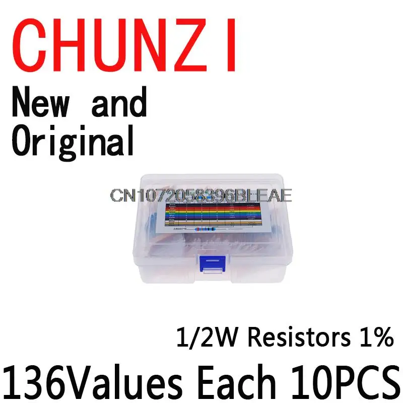 130values Assorted Pack Kit Set Lot Resistors Assortment Kits Fixed ...