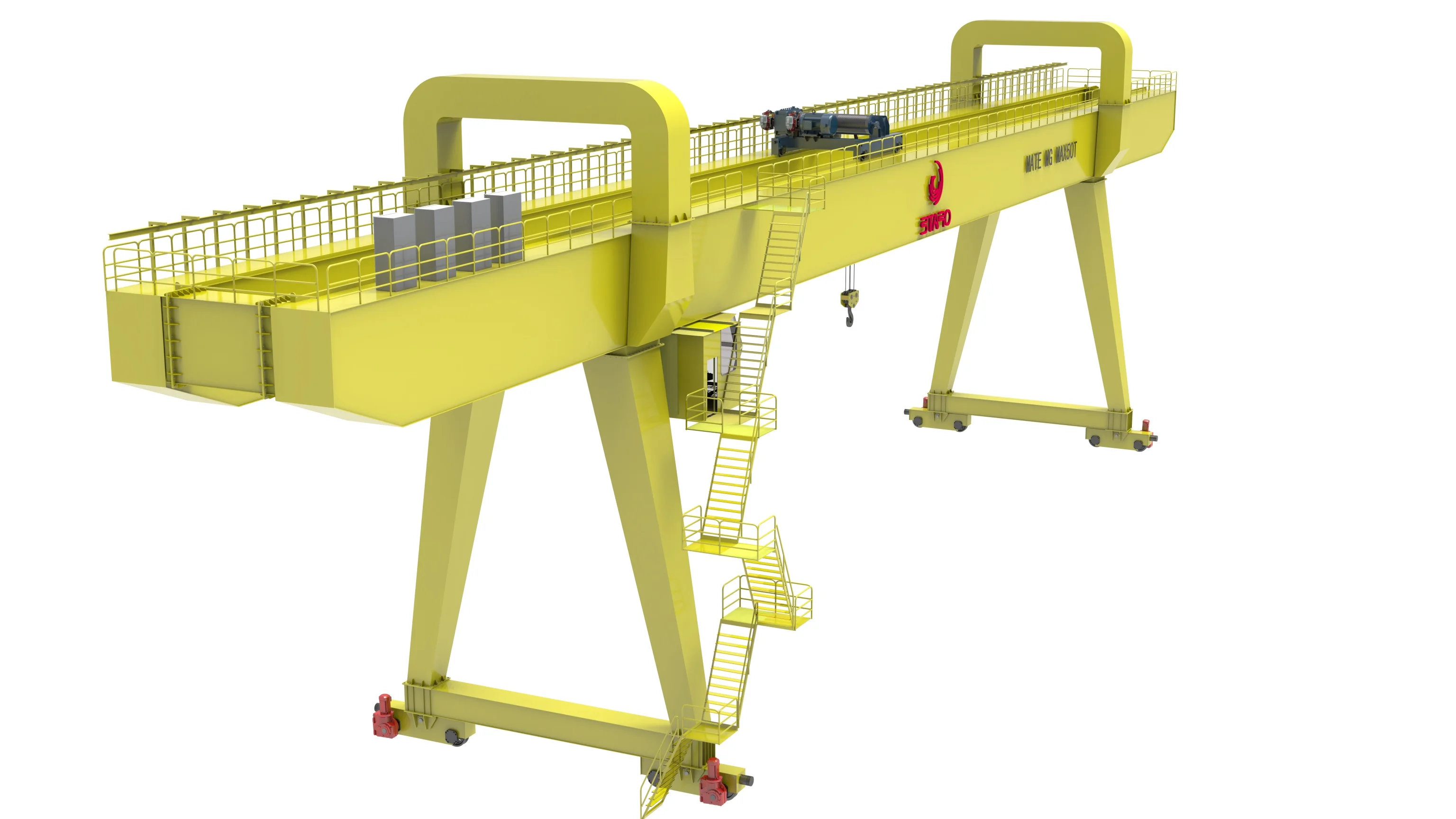 Boat Lifting Heavy Duty Rmg Mg 30 Tons Double Girder Gantry Crane ...