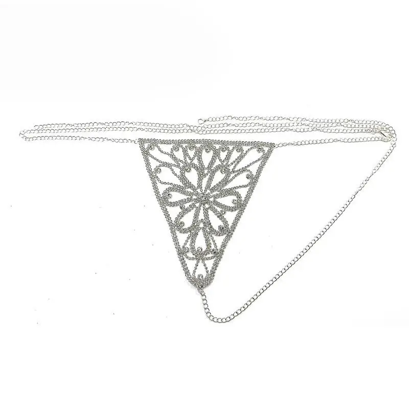 Hot Sale Fashion Rhinestone Body Chain Bikini Set Flower Sexy Flash ...