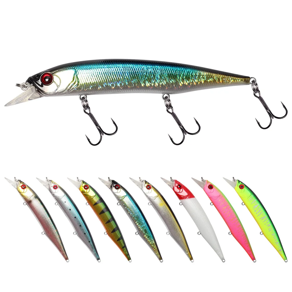 15g Fishing Minnows Hard Lure Freshwater Jerkbait Floating Minnow Lures ...