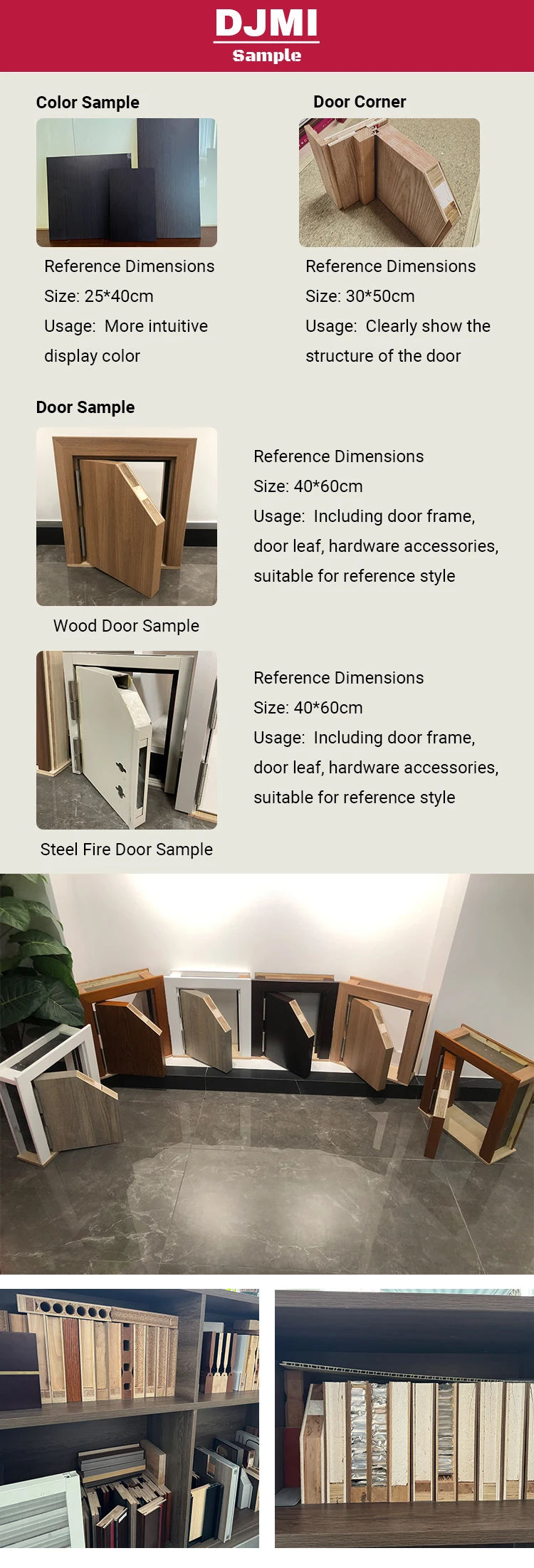 American Apartment Projcet Wooden Door Sample Customizable Swatches ...