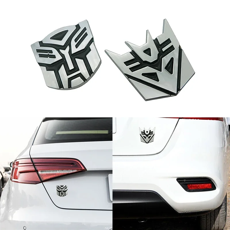 Custom 3D Silver Metal Badge Emblem Sticker for Universal Cars ...