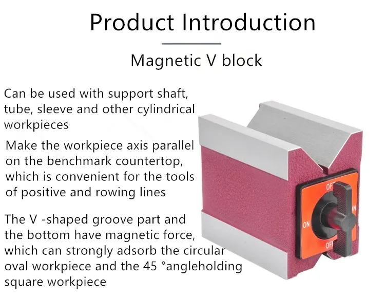 7K/7KS Magnetic V Block 5 Magnetic Surfaces 70mm| Alibaba.com