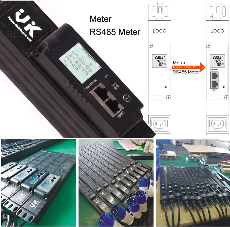 2023 8-Bit Intelligent PDU Cabinet for Data Center Control