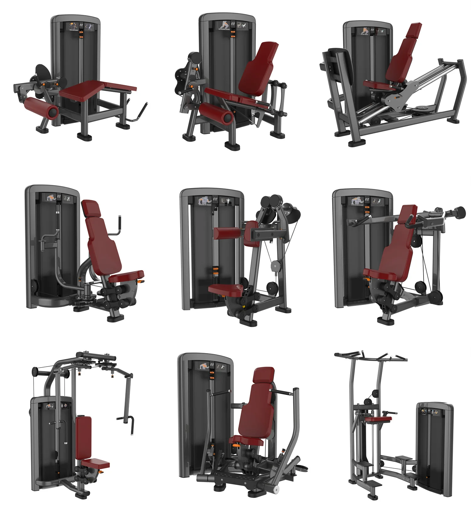 Alibaba.com: TOPTONS Lat Pulldown/Low Row Gym Station, Multi-Function ...