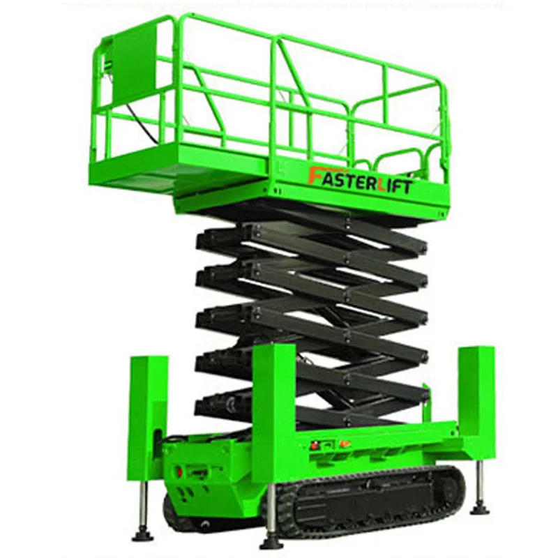 Rubber Track Scissor Lift Self-propelled Elevator Crawler Self ...