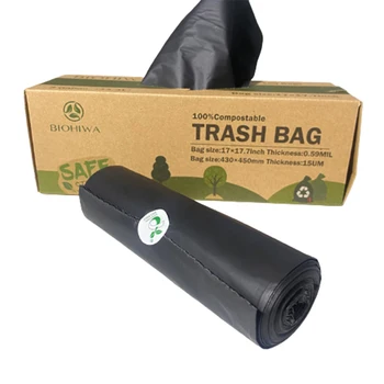Biodegradable Plastic Interleave Drawstring Garbage Trash Bags For Usa ...