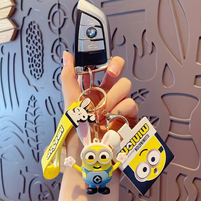 Cute 3D PVC Cartoon Anime Keychain - Minions & Zodiac Bags