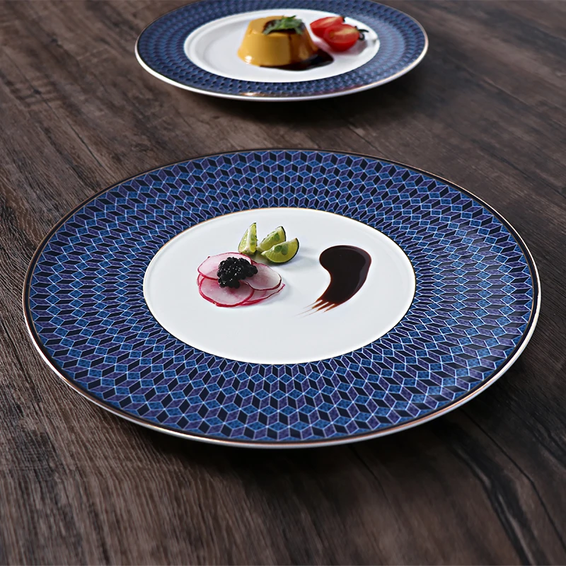 Luxury Dinnerware - Gold Rim Bone China Plates for Hotels