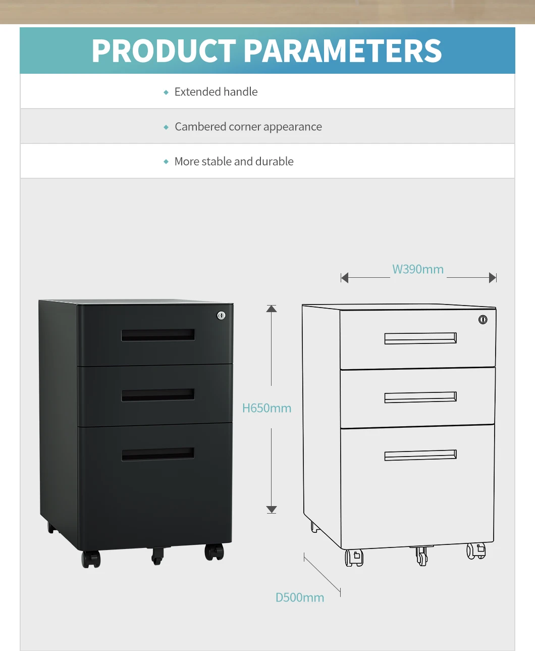 Movable Storage Cabinet Mobile Metal File Cabinet With Wheels Mobile ...