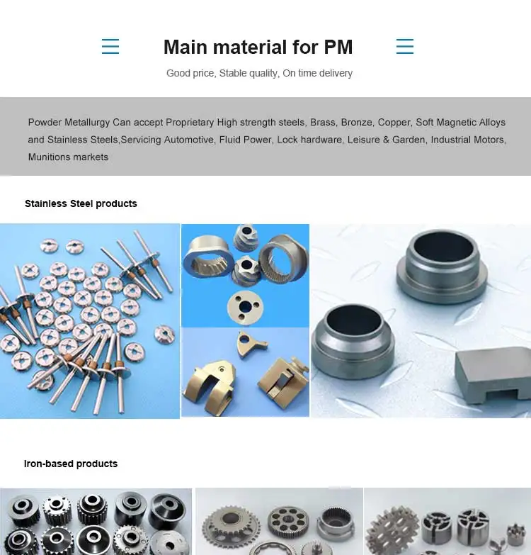 Sintered Metal Powder Custom Engine Oil Pump Rotor High Precision ...