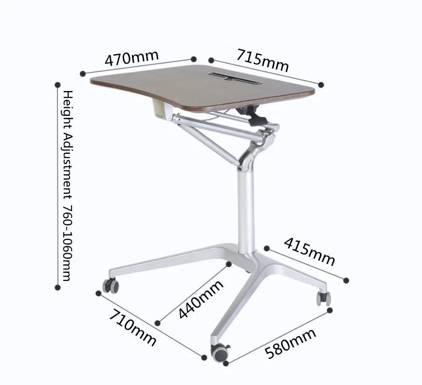 Pneumatic Gas Lift Height Adjustable Desk Gas Spring Standing Desk ...