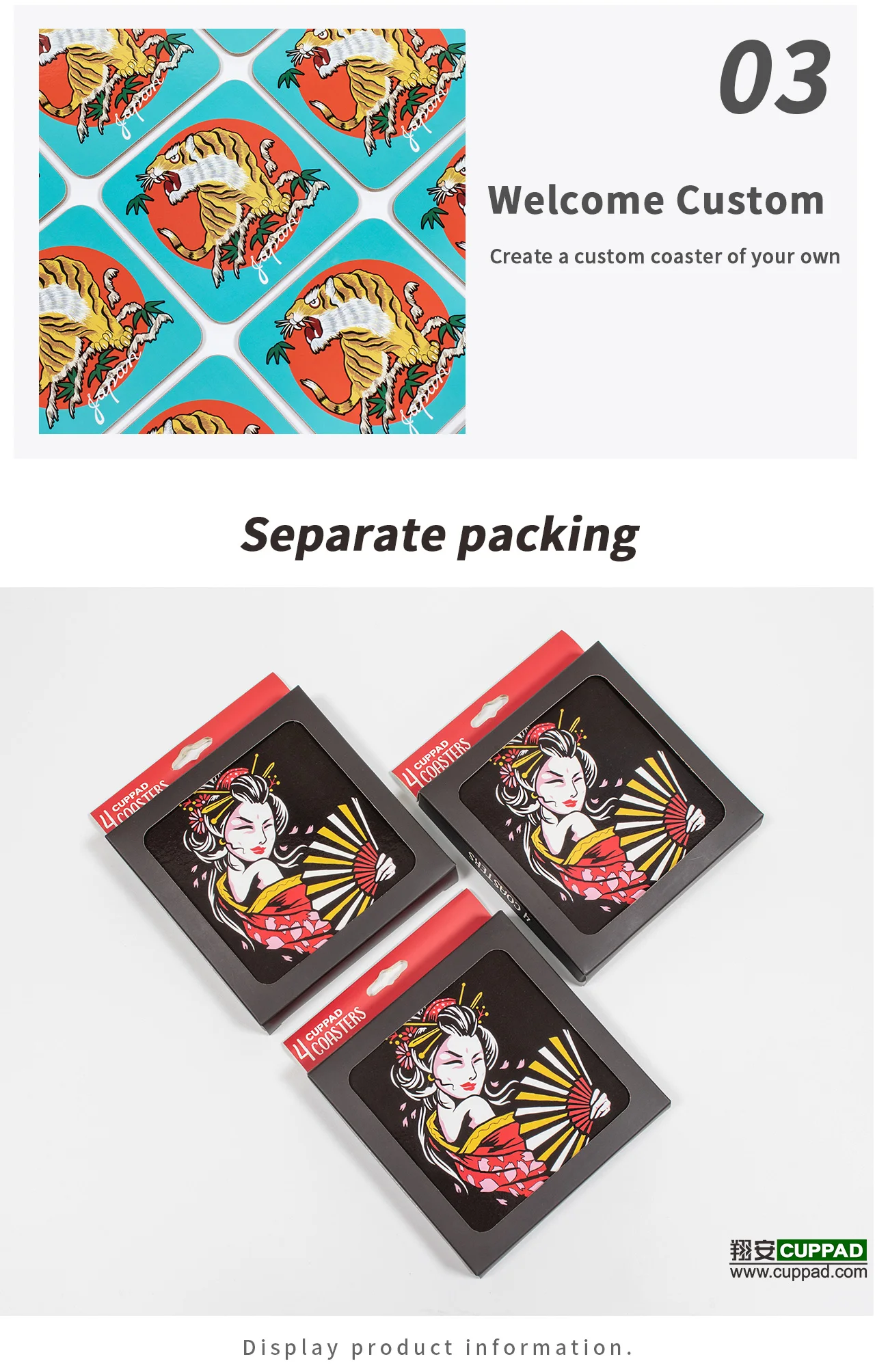 Oem Customize Lamination Melamine Printed Sublimation Mdf Coasters Cork ...