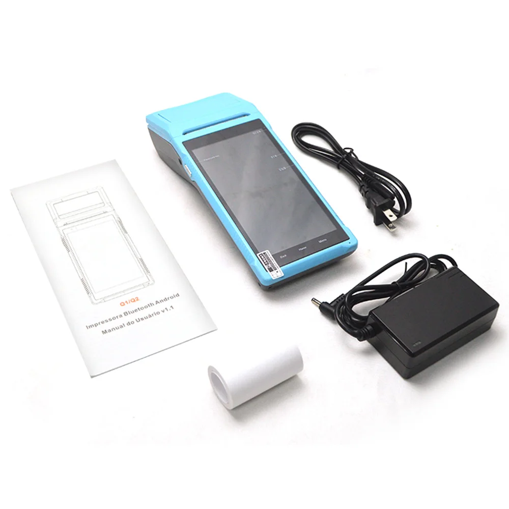 4g Handheld Pos Android Pda Built-in 58mm Printer Thermal 2g Ram Dan 16g Ssd Penyimpanan Wifi ...
