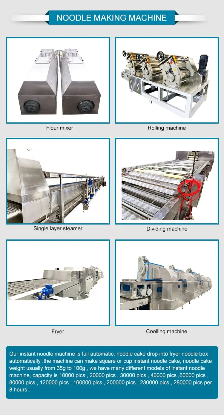 Ce Approved Commercial Fried Instant Noodles Production Line Stainless ...