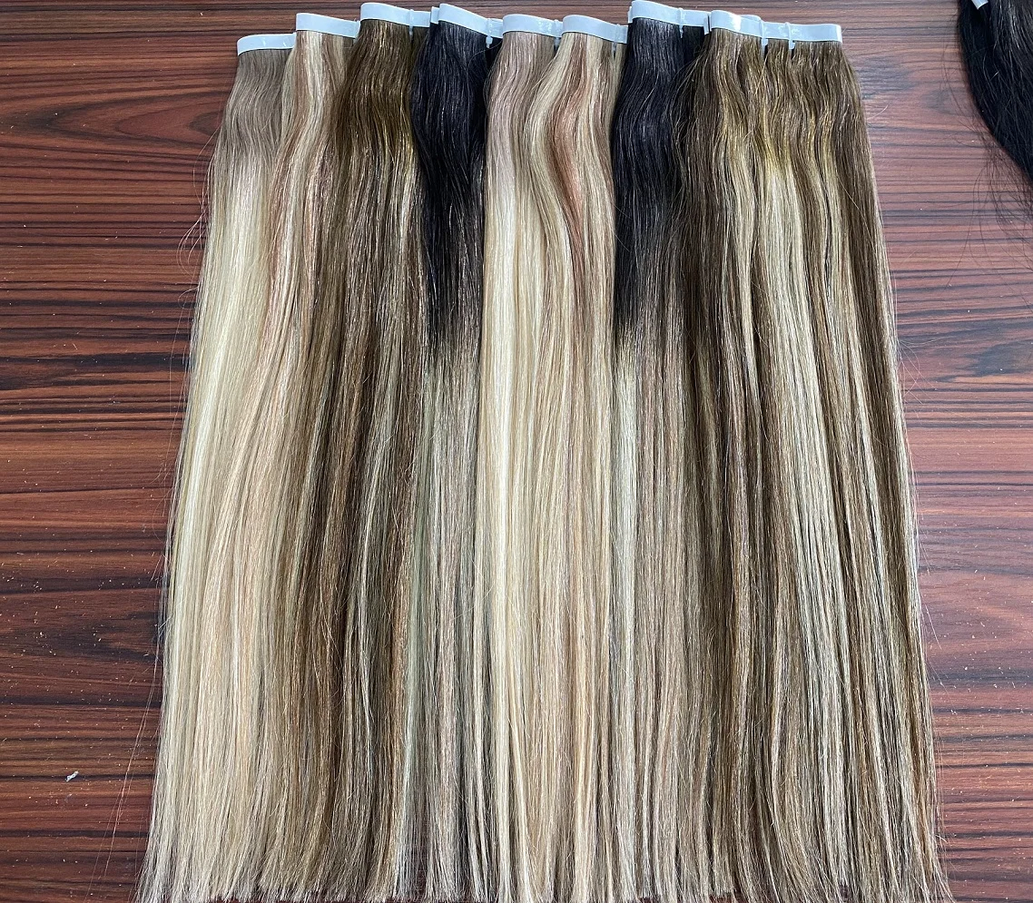 Full Shine Cheap Price Hair Extensions Tape In Extensions Skin Weft ...