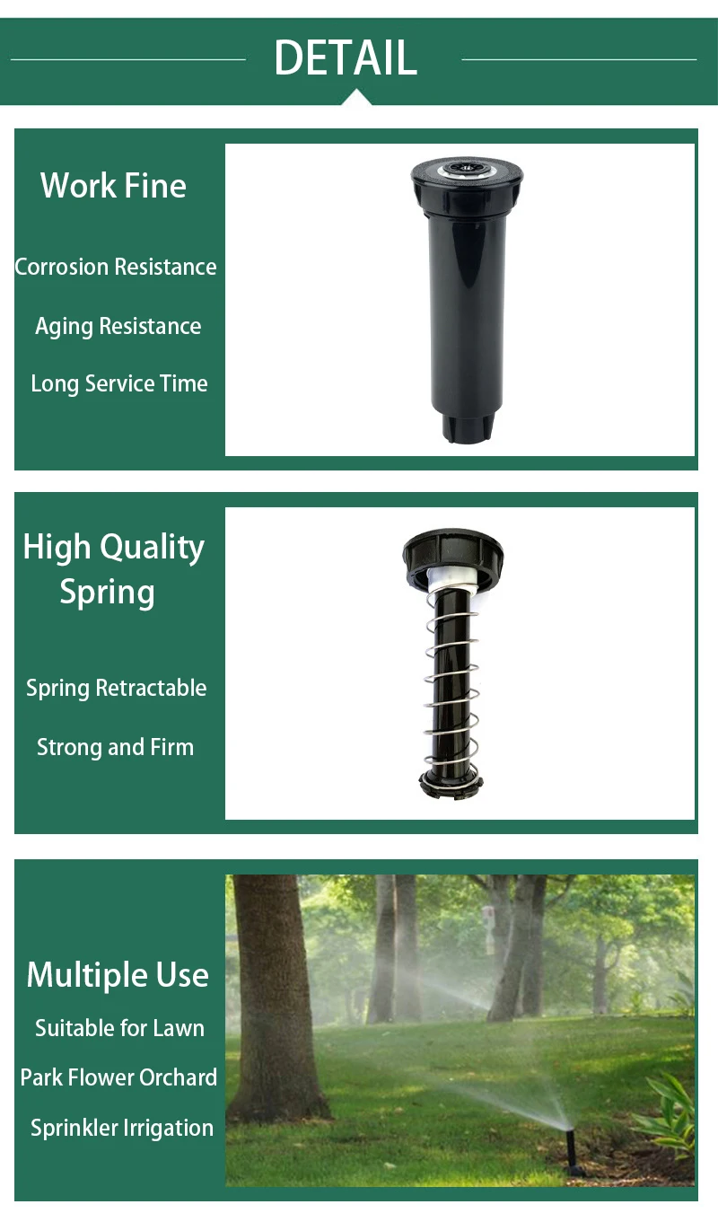 High Quality 1/2inch Buried Rotary Sprinkler Pop up Water Sprinkler ...