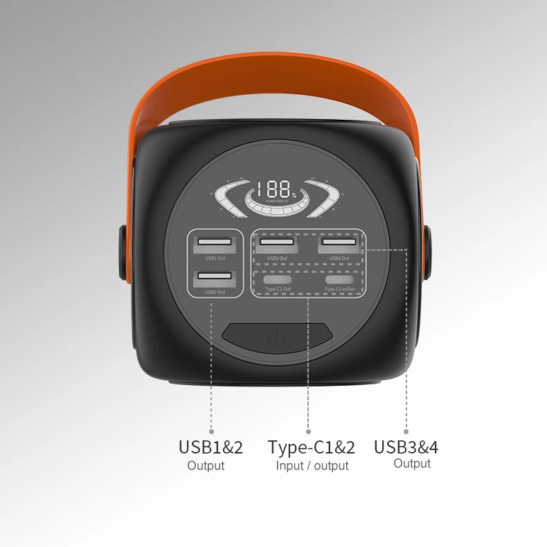 Oem 80w Power Bank Usb Power Station Outdoor Fast Charge Power Bank ...