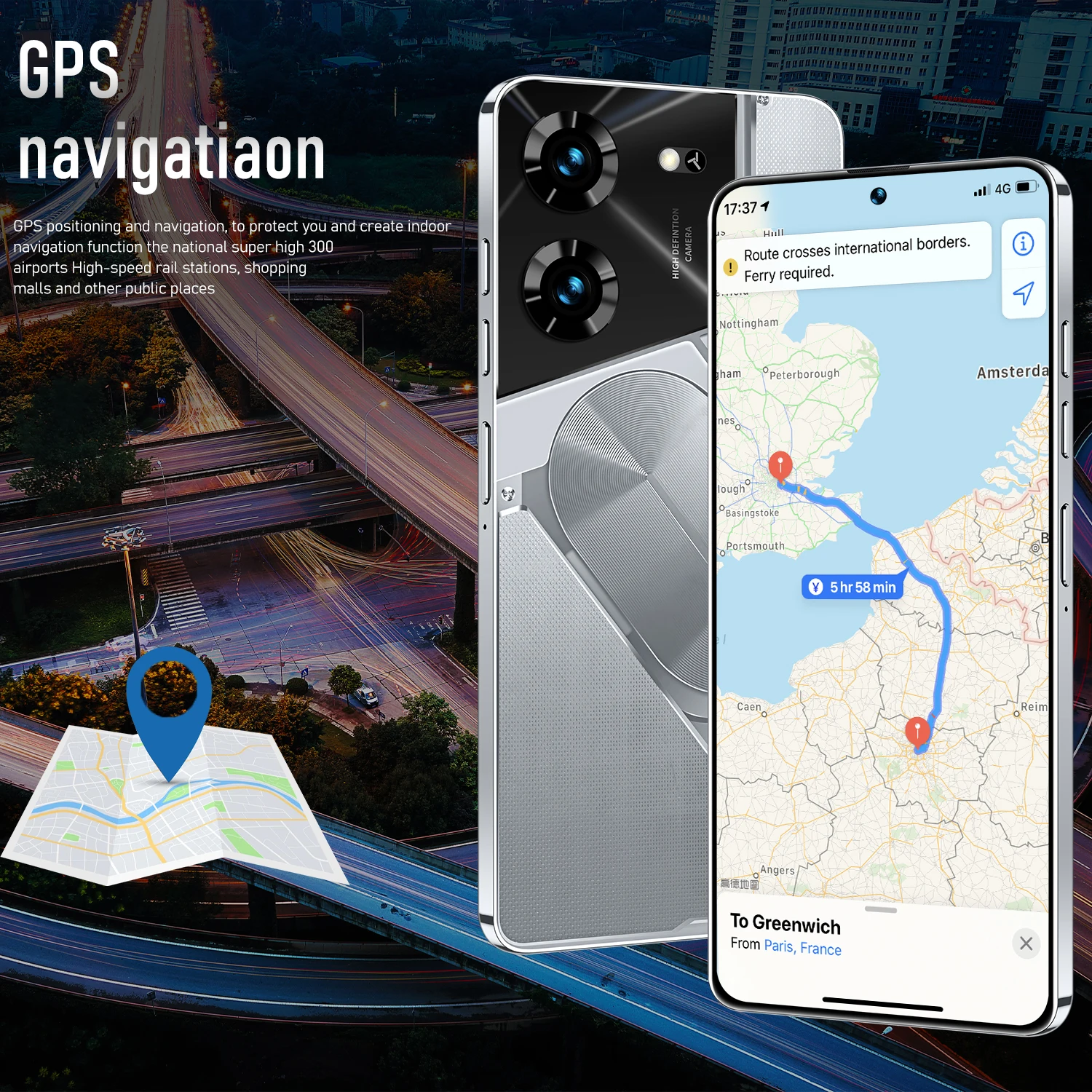 2024 New Mobile Phone 4g/5g Universal Android Smartphone ultra clear 7.3 Inch Screen Mobile ...