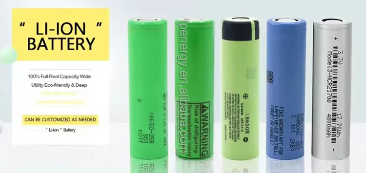 800 Times Cycle High Discharge 3.7v 2500mAh 18650 Lithium Ion Batteries ...